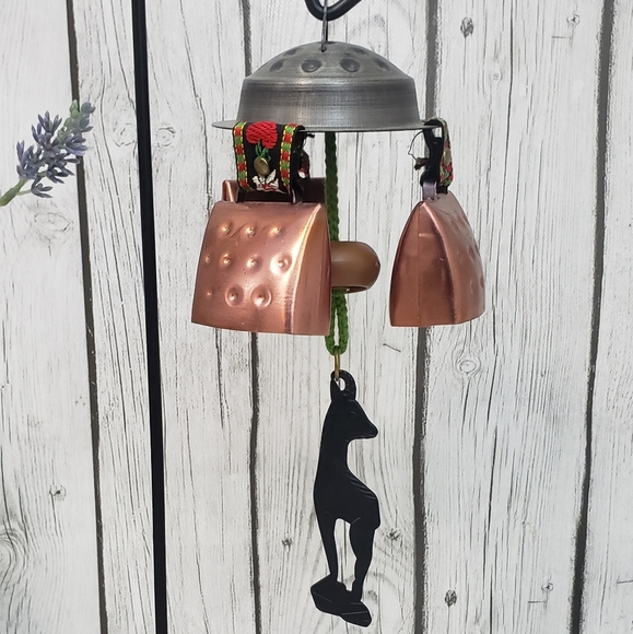 Accents | Vintage Alberto Sa Mobaco Switzerland Cowbell Chimes Doorbell ...
